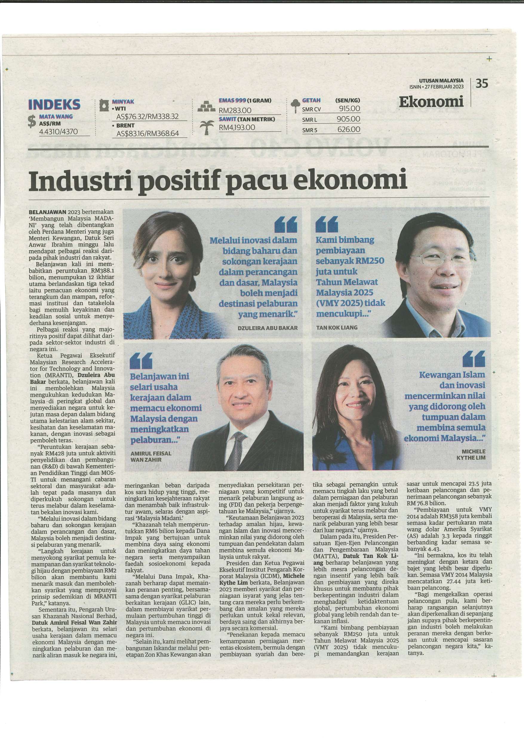 Industri positif pacu ekonomi - ICDM